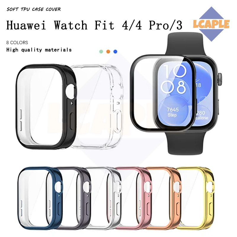 Soft TPU Case for Huawei Watch Fit 3/4/4/ Pro Full Directional Screen ...