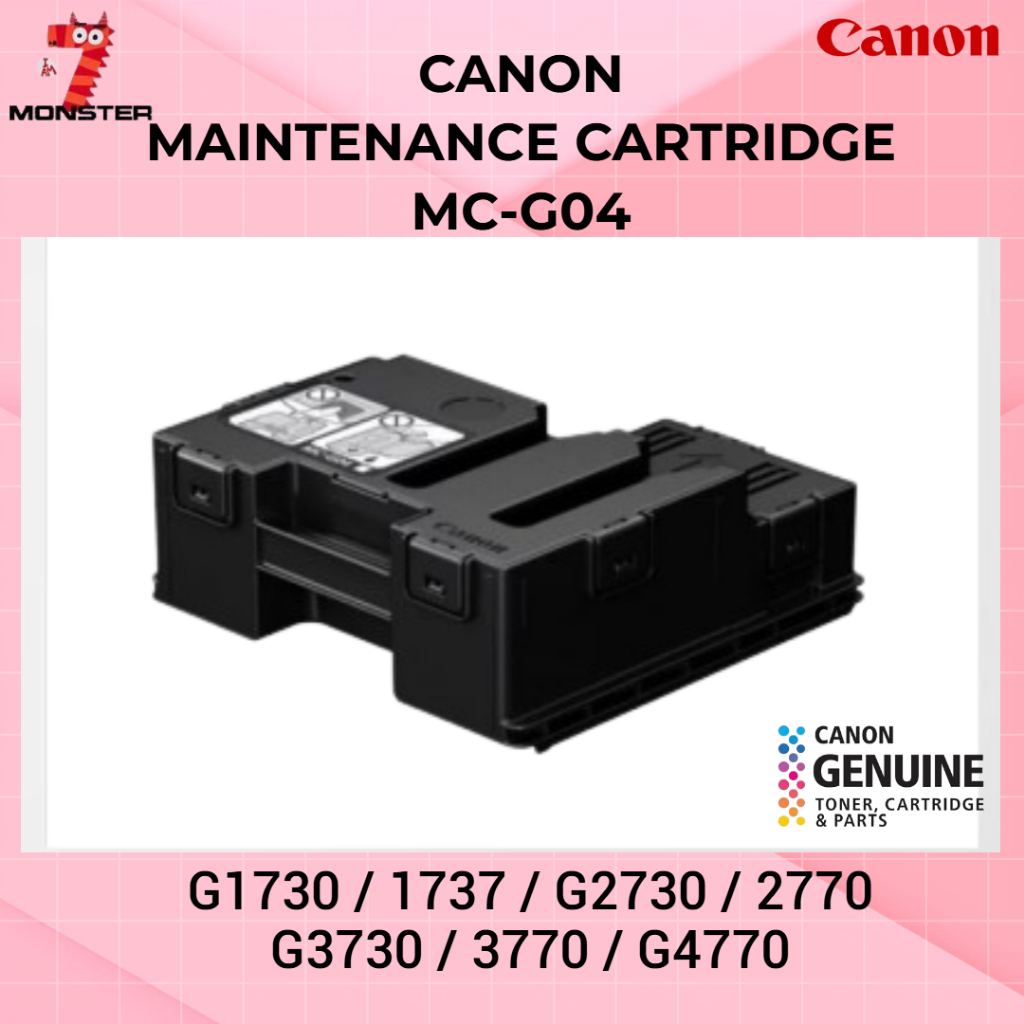 (100% Genuine) Canon MC-G04 Maintenance Cartridge G1730 G2730 G3730 G3770 G4770 MC G04 MCG04 ...