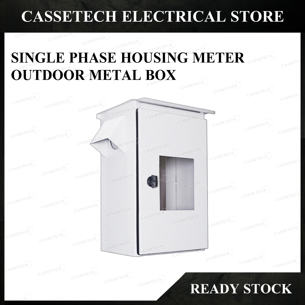 SINGLE PHASE OUTDOOR HOUSING METER METAL BOX FIBER BOARD TNB / 3 PHASE ...