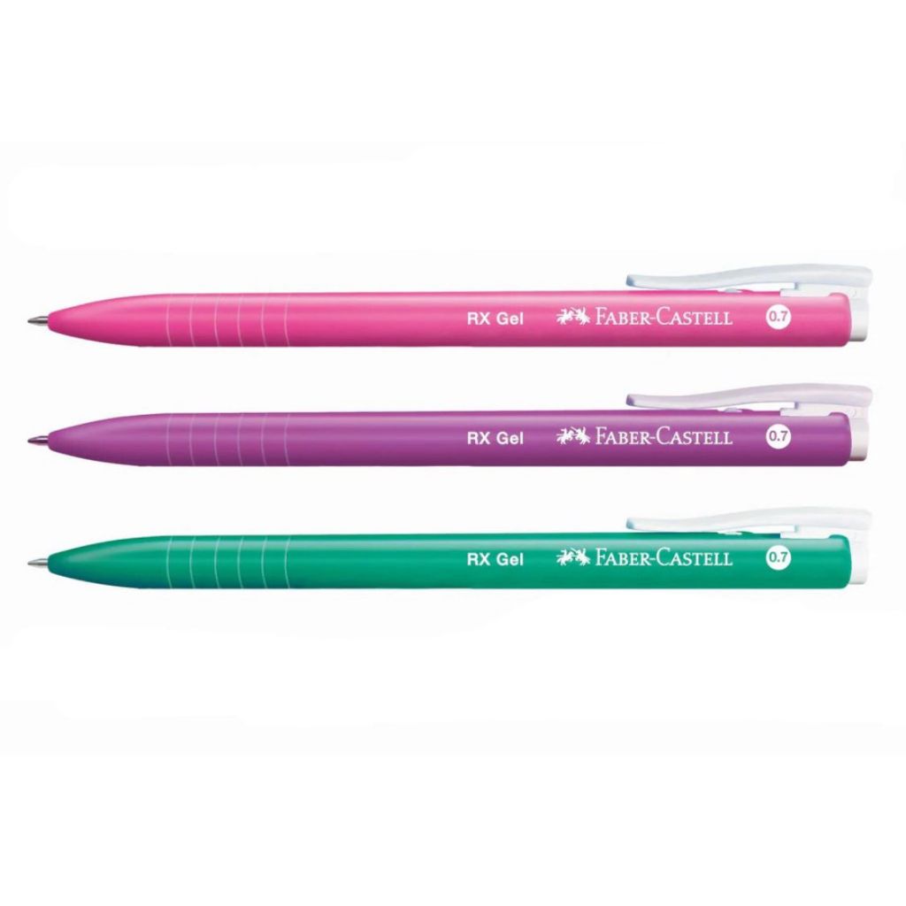 FABER CASTELL RX GEL COLOUR GEL PEN 0.7 PURPLE/PINK/GREEN | Shopee Malaysia