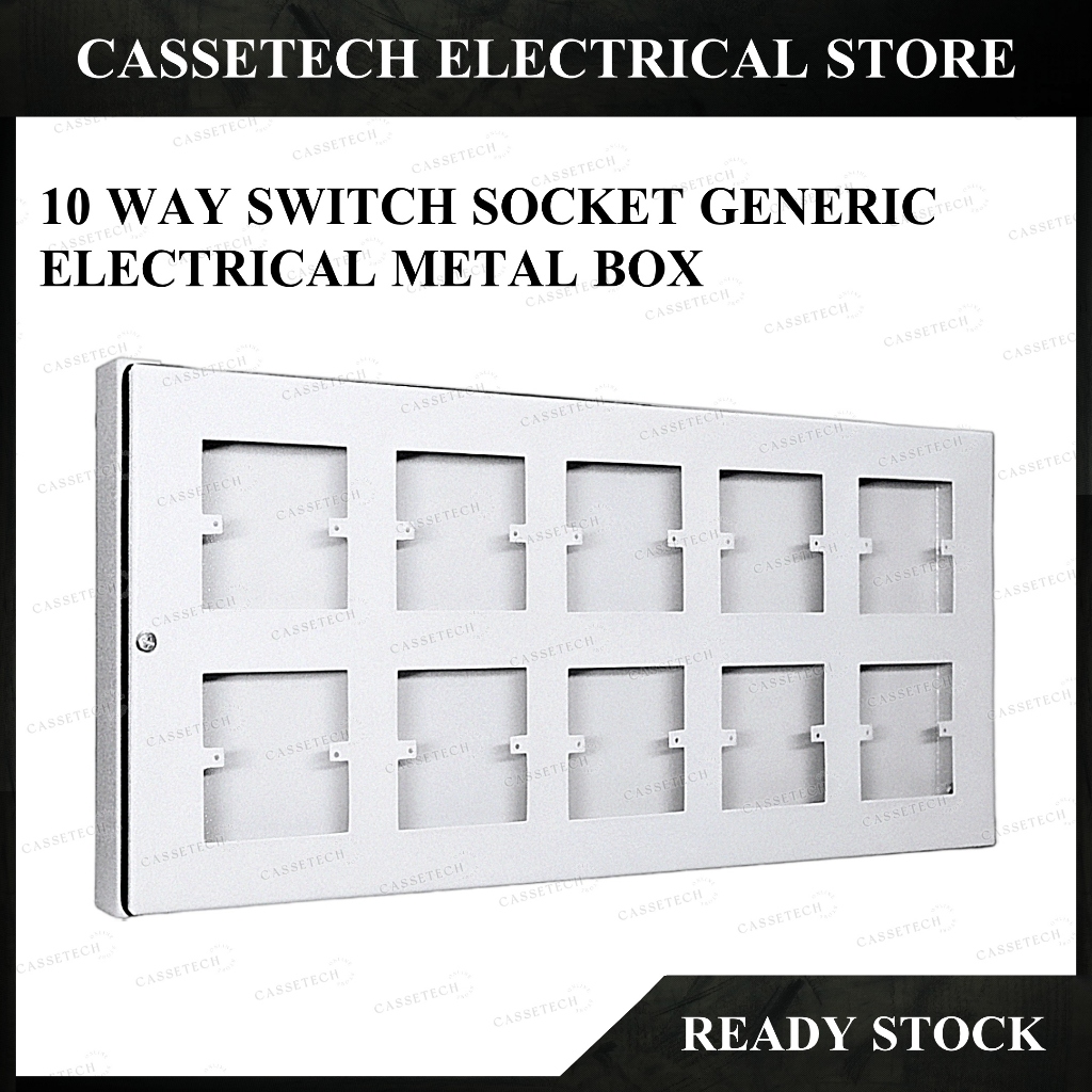 10 SWITCHES METAL BOX SWITCH SOCKET 4S 6S 8S 10S WAY ELECTRICAL CENTER ...