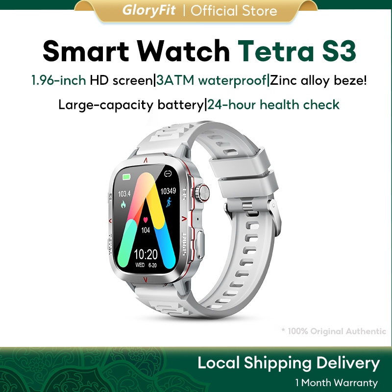 Aolon TETRA S3 Jam Smart Watch Man 3ATM Waterproof 100+ Sport Modes ...