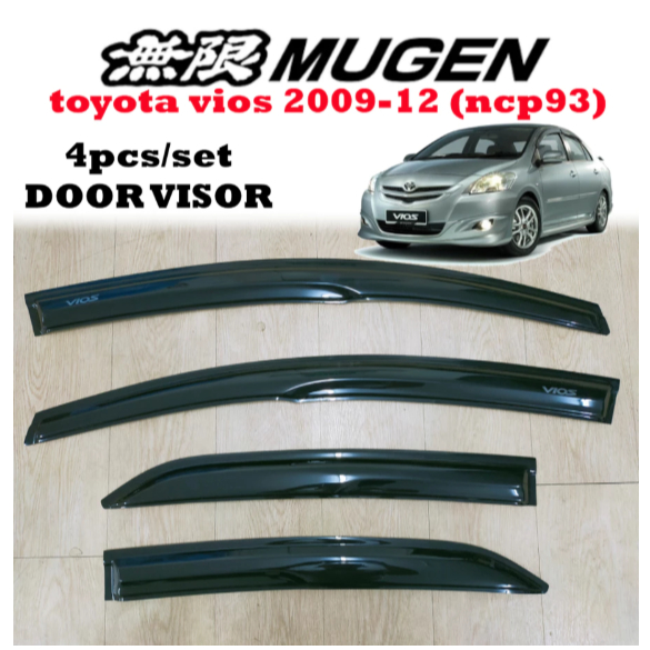 Toyota Vios 2009 NCP 93 Car Door Visor Air Press Mugen Rain Guard ...