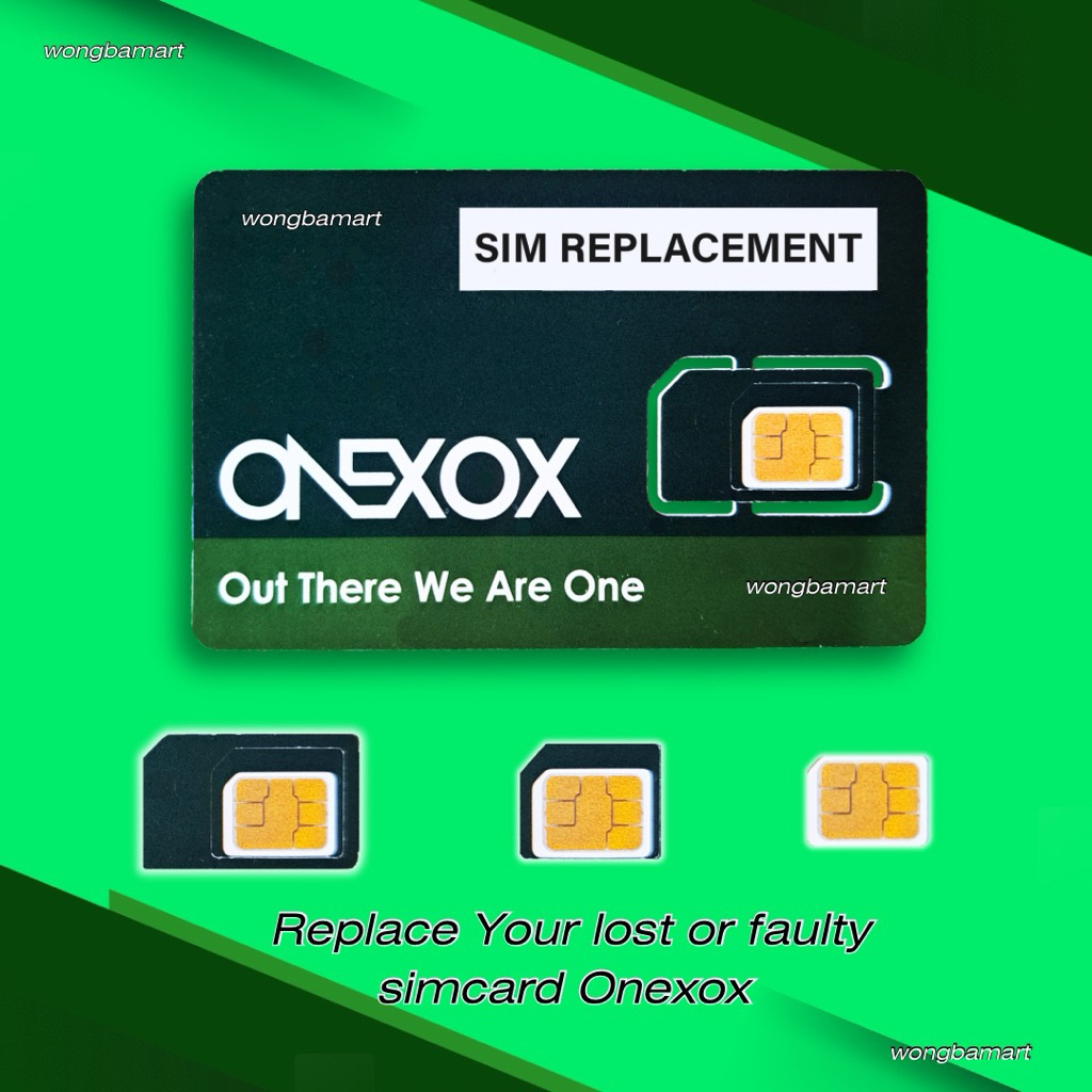 ONEXOX SIM REPLACEMENT XOX SIM REPLACEMEMT XOX SIM CARD | Shopee Malaysia