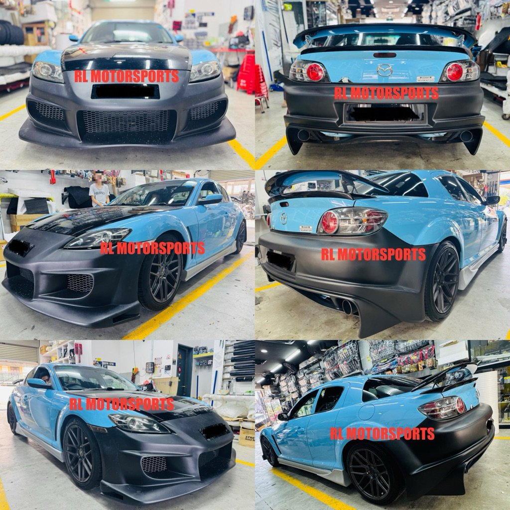 Mazda rx8 2002-2008 veilside bodykit body kit front side rear bumper ...