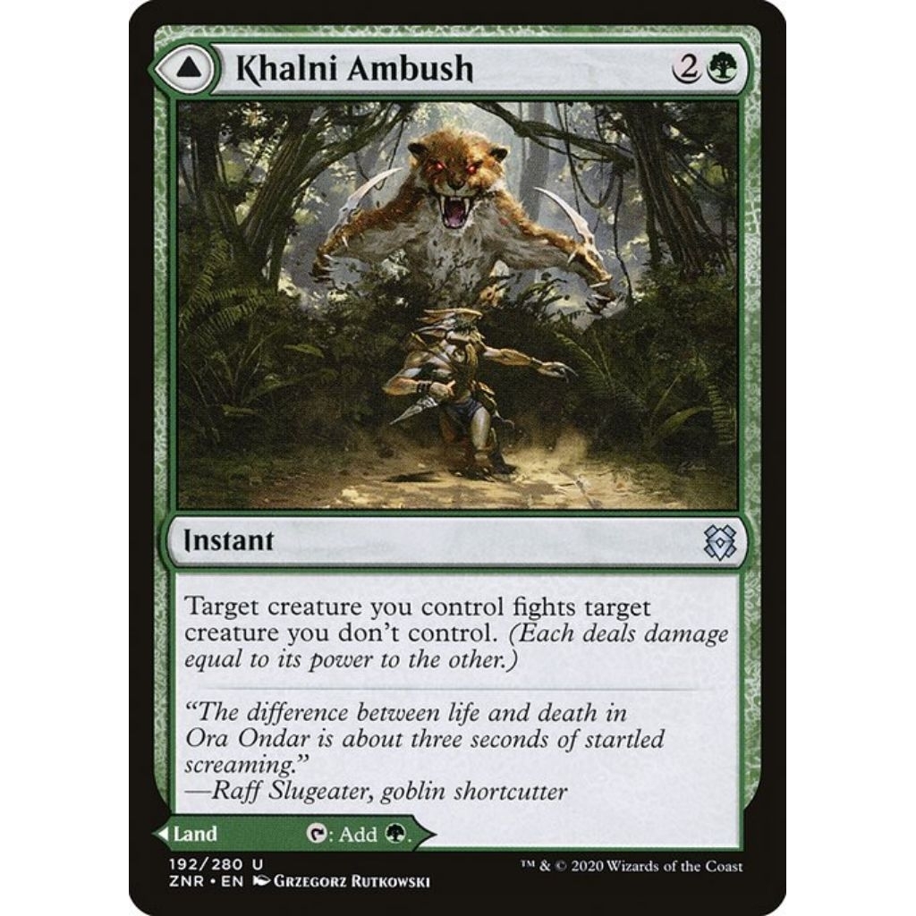 Magic the Gathering - Khalni Ambush/Khalin Territory (ZNR ) | Shopee ...