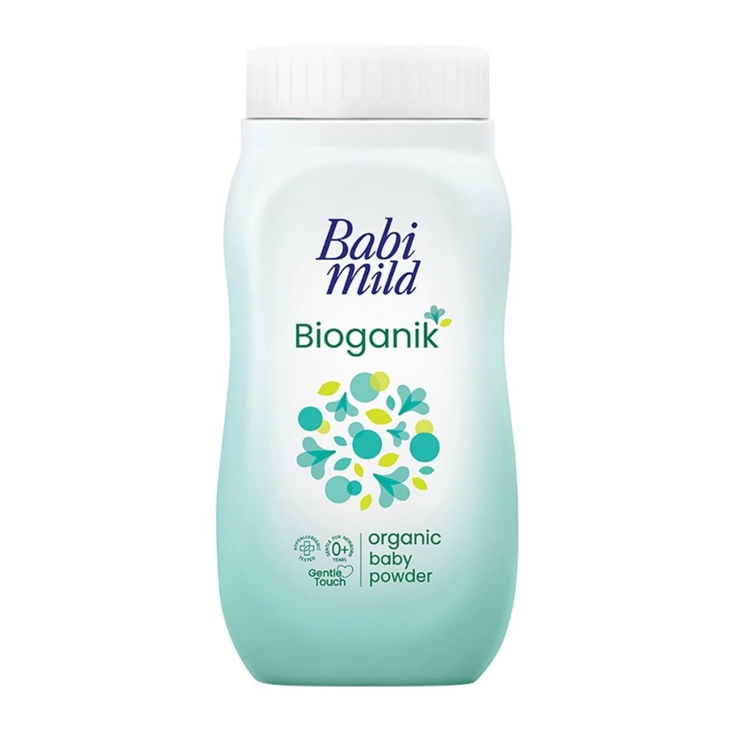 BABI MILD Ultra Mild Bioganik Baby Powder 45 g. | Shopee Malaysia