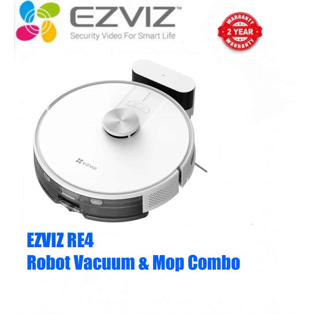 EZVIZ Robot Vacuum & Mop Combo RE4 4000 Pa Suction LDS LiDAR Navigation ...