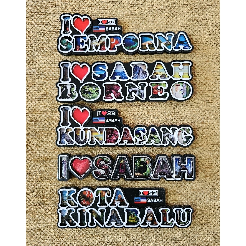 SABAH Fridge Magnet ~ SABAH BORNEO SOUVINERS GIFTS | SEMPORNA ...