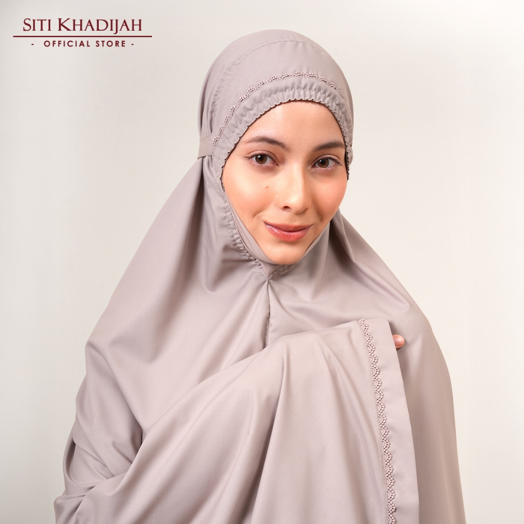 Siti Khadijah Telekung Modish Aesha in Truffle | Shopee Malaysia