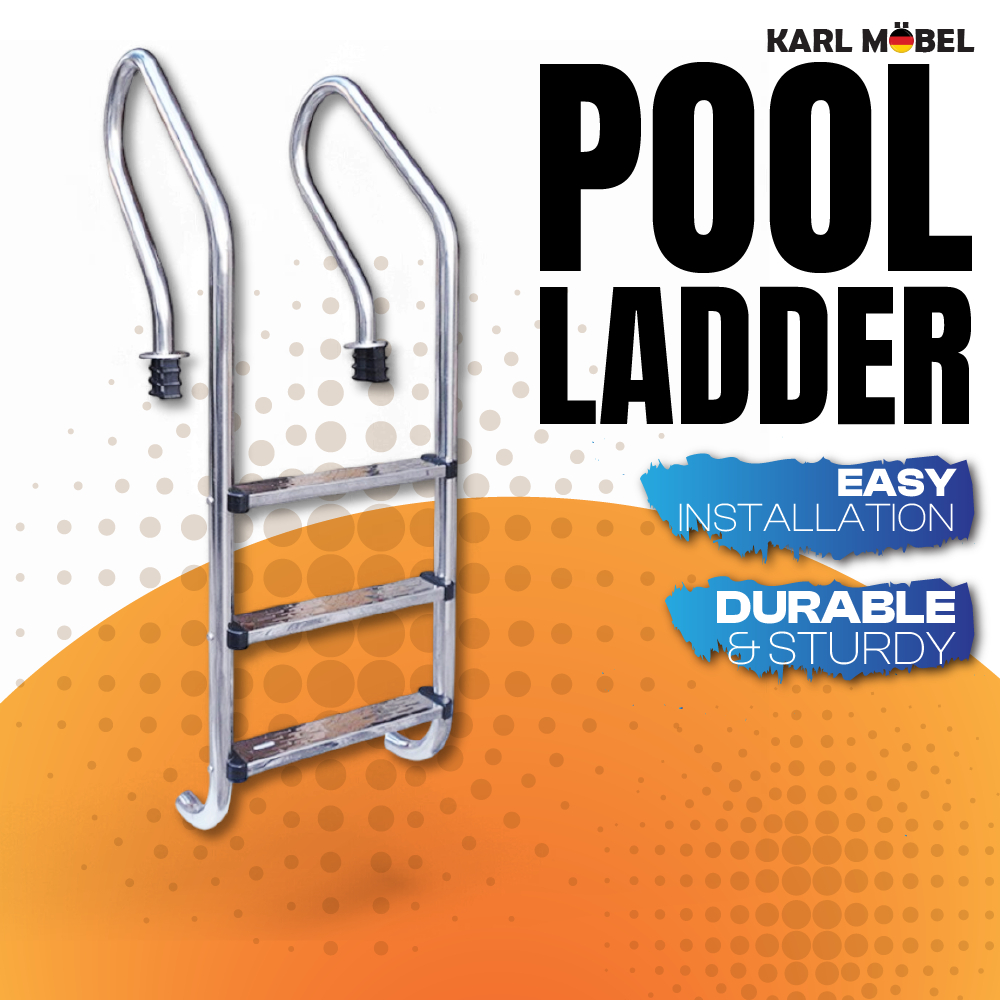 Swimming pool ladder heavy duty Tangga kolam renang Non slip Anti skid ...
