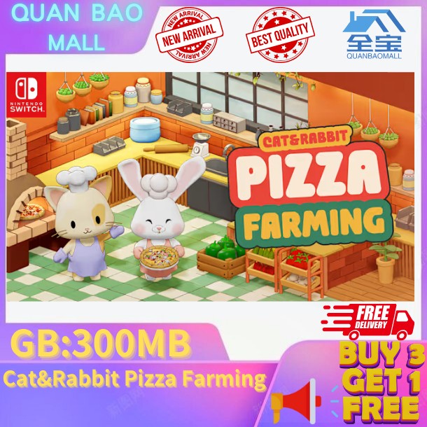 Cat&Rabbit Pizza Farming (Nintendo Switch) Muat turun Permainan Digital ...