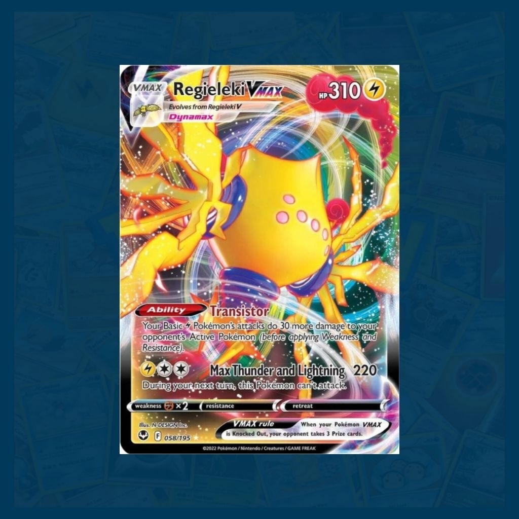 Regieleki VMAX (058/195) Ultra Rare | Silver Tempest | Pokemon TCG Card | Shopee Malaysia