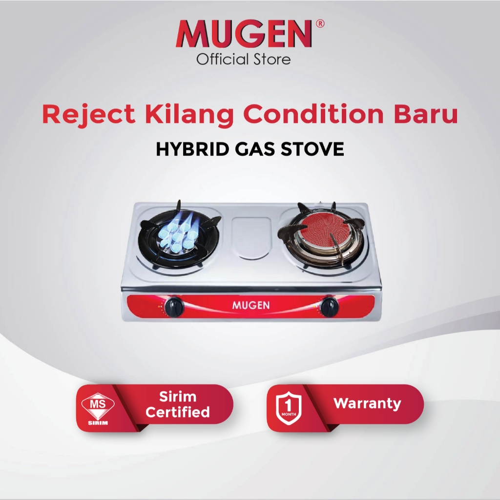 (MINOR DAMAGE) MUGEN Hybrid Stainless Steel Gas Stove Cooker Dapur Gas ...