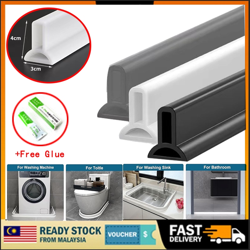 Bathroom Shower Water Blocking Water Barrier Strip Flexible kitchen ...