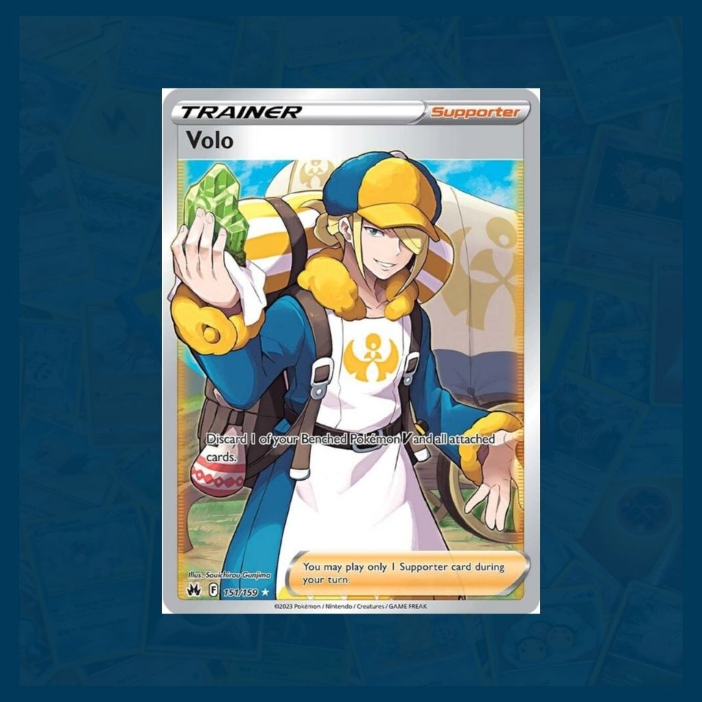 Volo (151/159) Full Art | Crown Zenith | Pokemon TCG Card | Shopee Malaysia