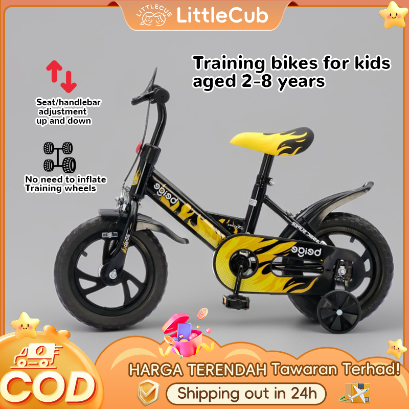 【95% Installed】basikal budak 2 tahun Rubber Auxiliary Wheels basikal ...