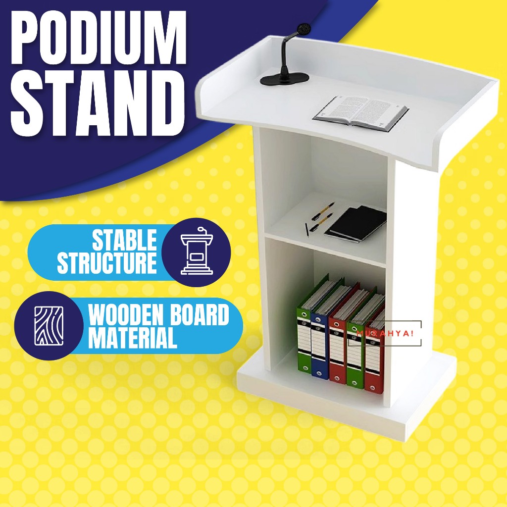 Podium Pentas Rostrum Speaker Stage Reception Lecture Hall Table Host ...