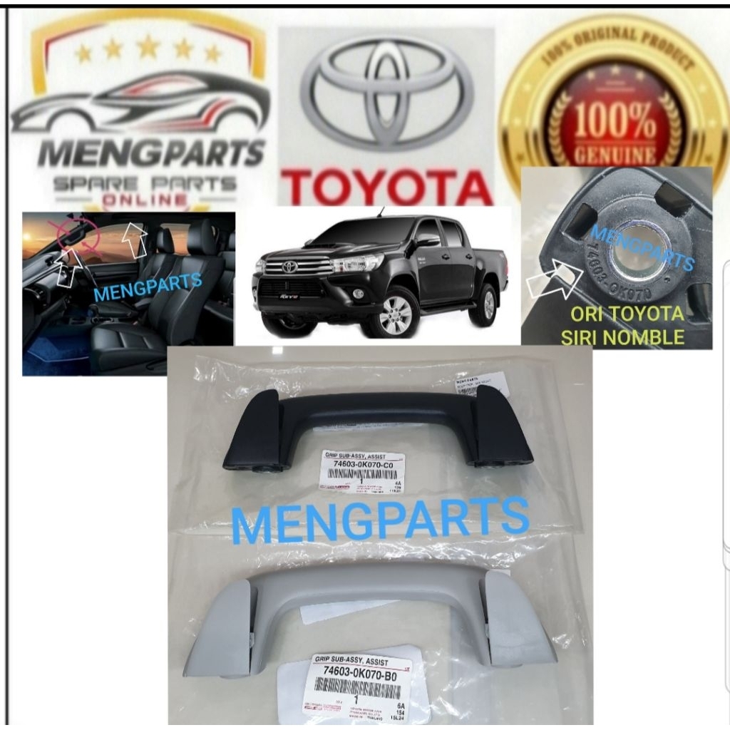 ORIGINAL 💯% TOYOTA HILUX REVO GUN125 , GUN126 2016Y-2025Y FRONT ROOF ...