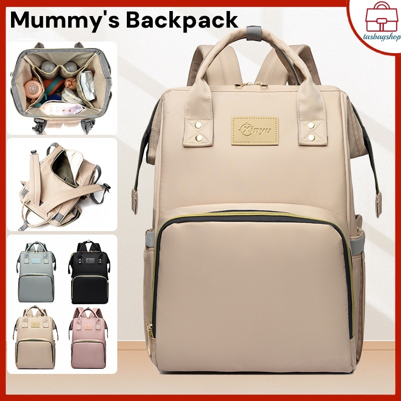[free hook]Tasbag-Mummy Backpack Large Capacity Travel Baby Diaper Bag ...