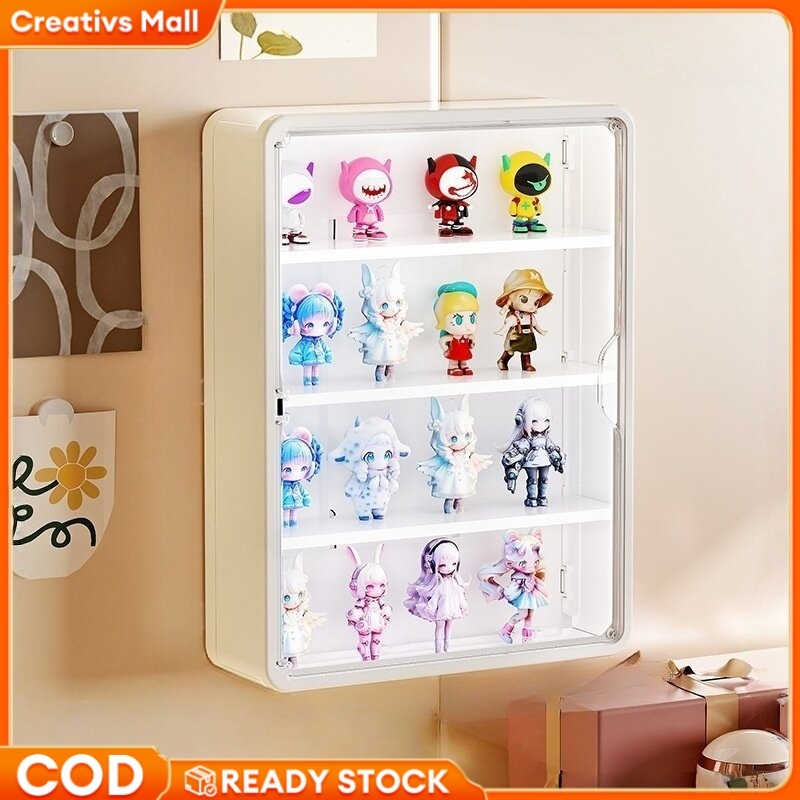 Blind Box Wall Mounted Pop Mart Display Box Transparent Cabinet ...