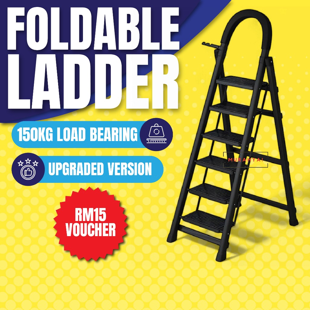 Ladder Foldable Tangga lipat Folding Ladder Multipurpose Tangga Rumah ...