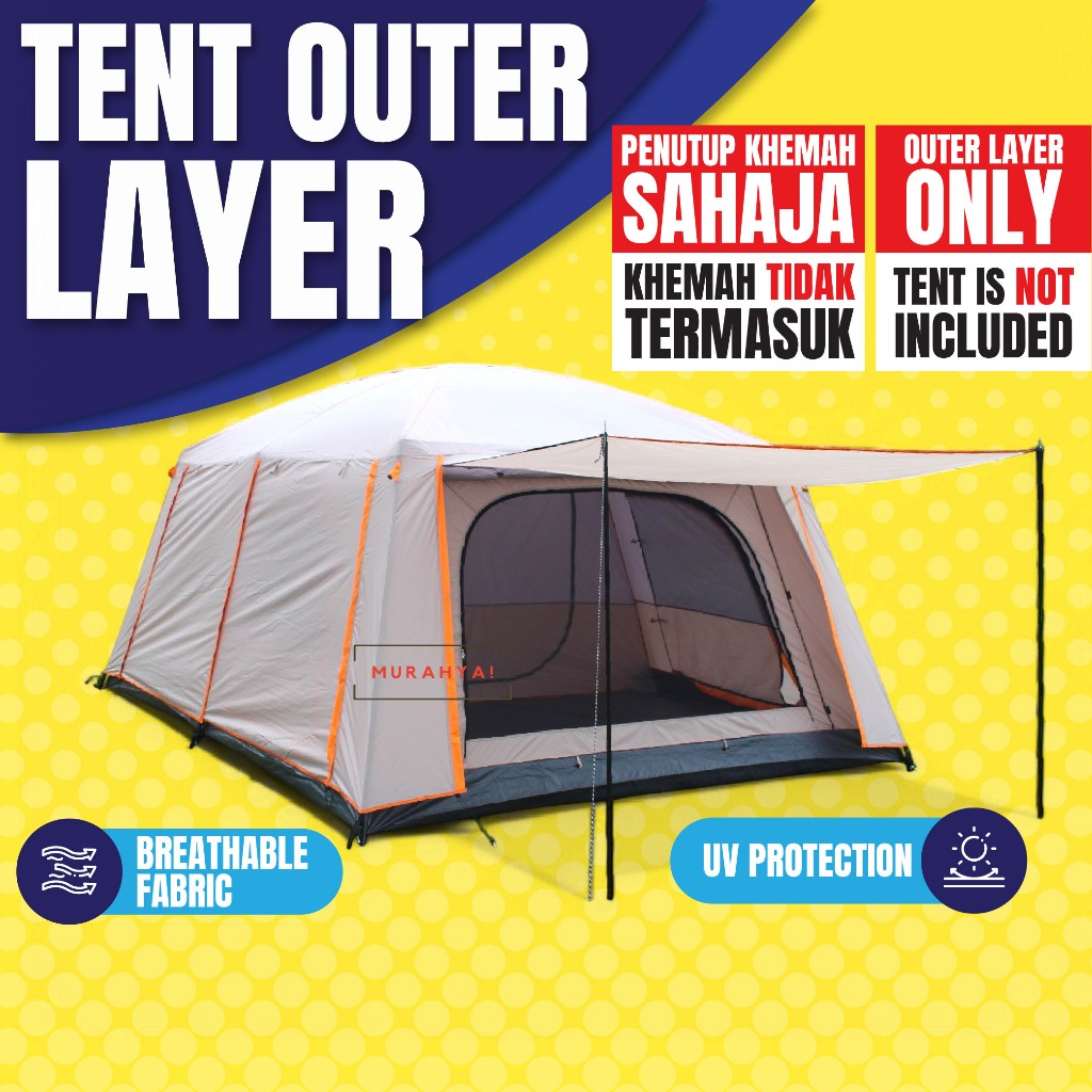 Outer Layer Only Waterproof Outdoor Camping Tent family Tent large ...