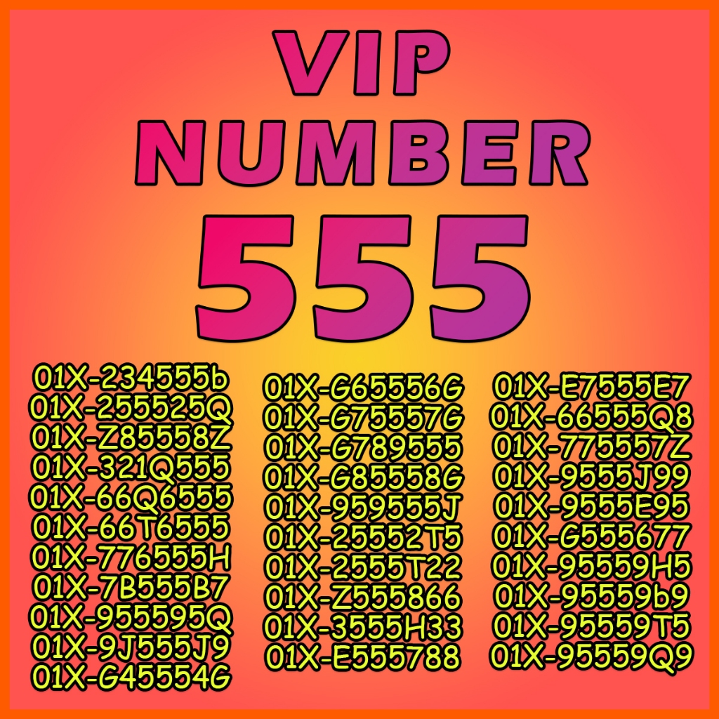 [PROMOSI] VIP NOMBOR 1000GB 5G DATA Panggilan Tanpa Had 555 AAA SERIES ...