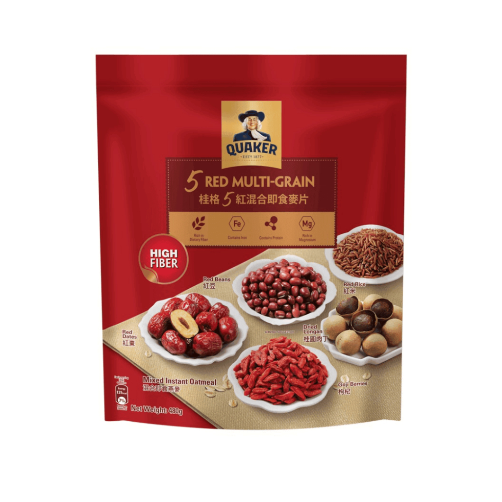 Quaker 5 Red Multi-Grain 480g – A Wholesome, TCM-Inspired Breakfast ...