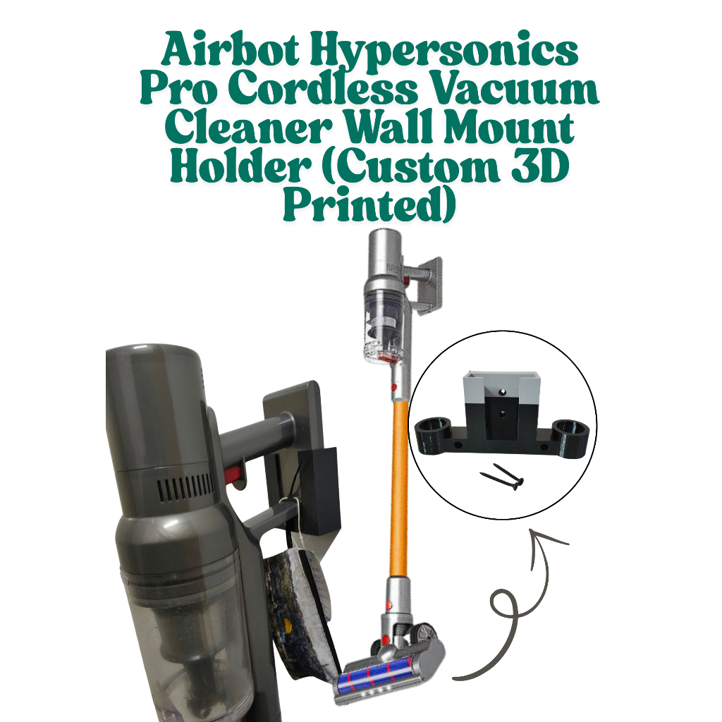 Airbot Hypersonics PRO Vacuum Wall Mount Bracket - 3D Printed PETG, 2 ...