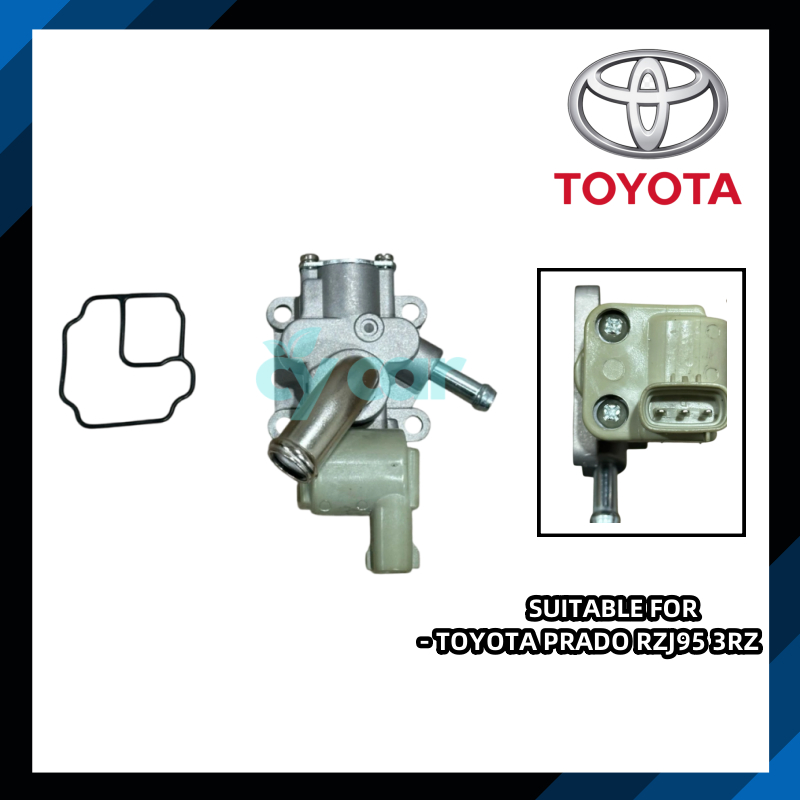 TOYOTA LAND CRUISER PRADO RZJ95 3RZ IDLE SPEED CONTROL VALVE ASSY 22270 ...