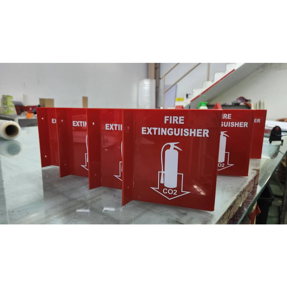 Industrial Fire Safety|Fire Extinguisher Signage V-Shape (Pemadam Api ...