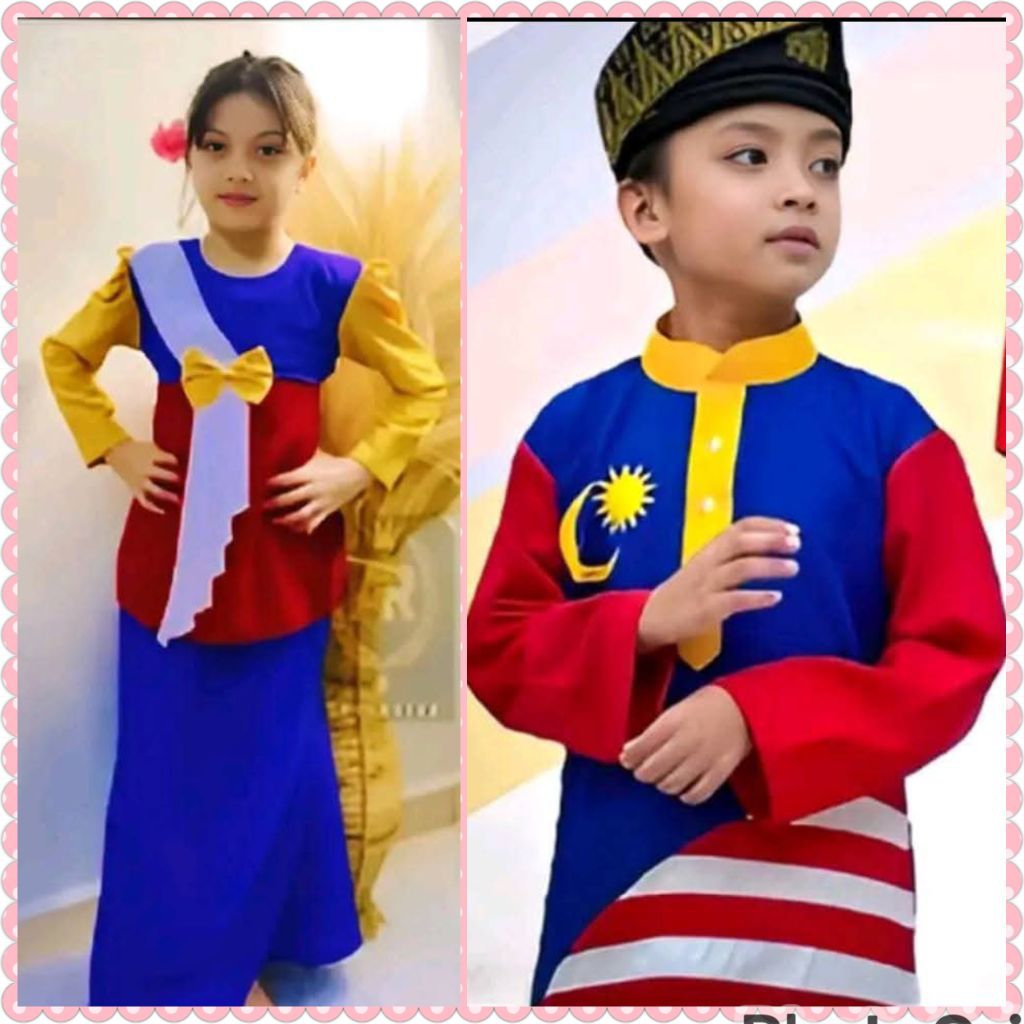 BAJU MERDEKA, FREE BUNGA RAYA GLITTER 🔥BAJU JALUR GEMILANG LELAKI DAN ...