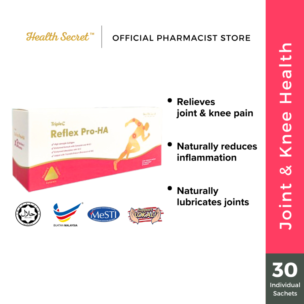 Health Secret REFLEX PRO HA Collagen, Collagen Supplement, Knee, Joint ...