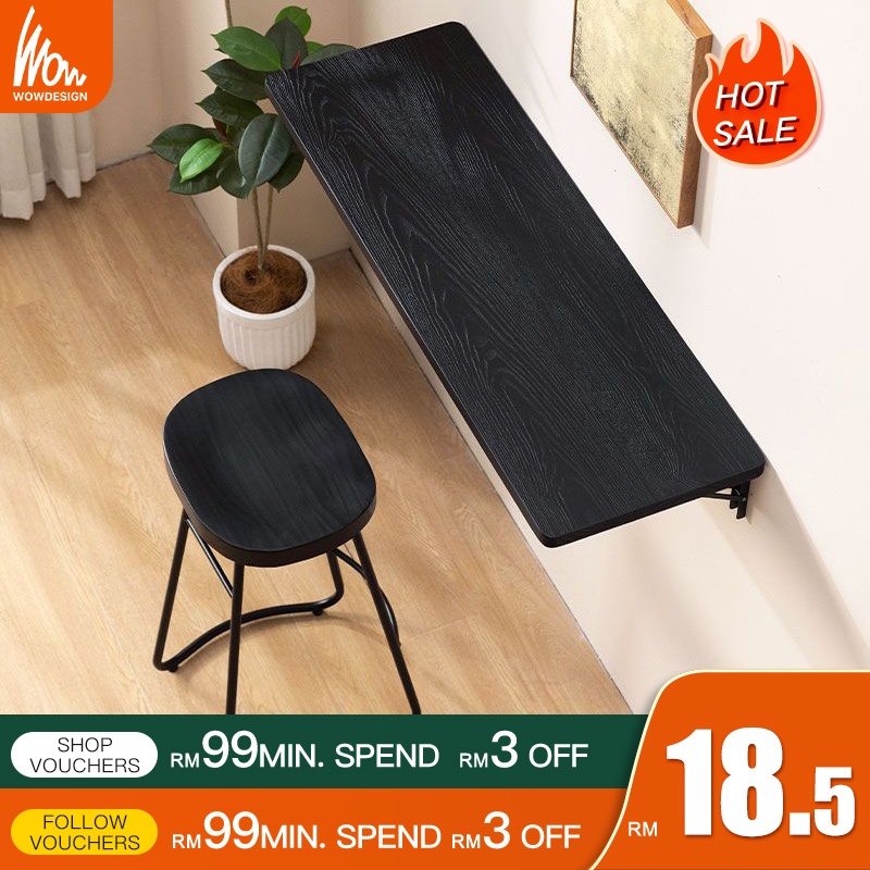 Coffee Table Foldable Table Bar Table Floating Wall Shelf Rak Dinding ...