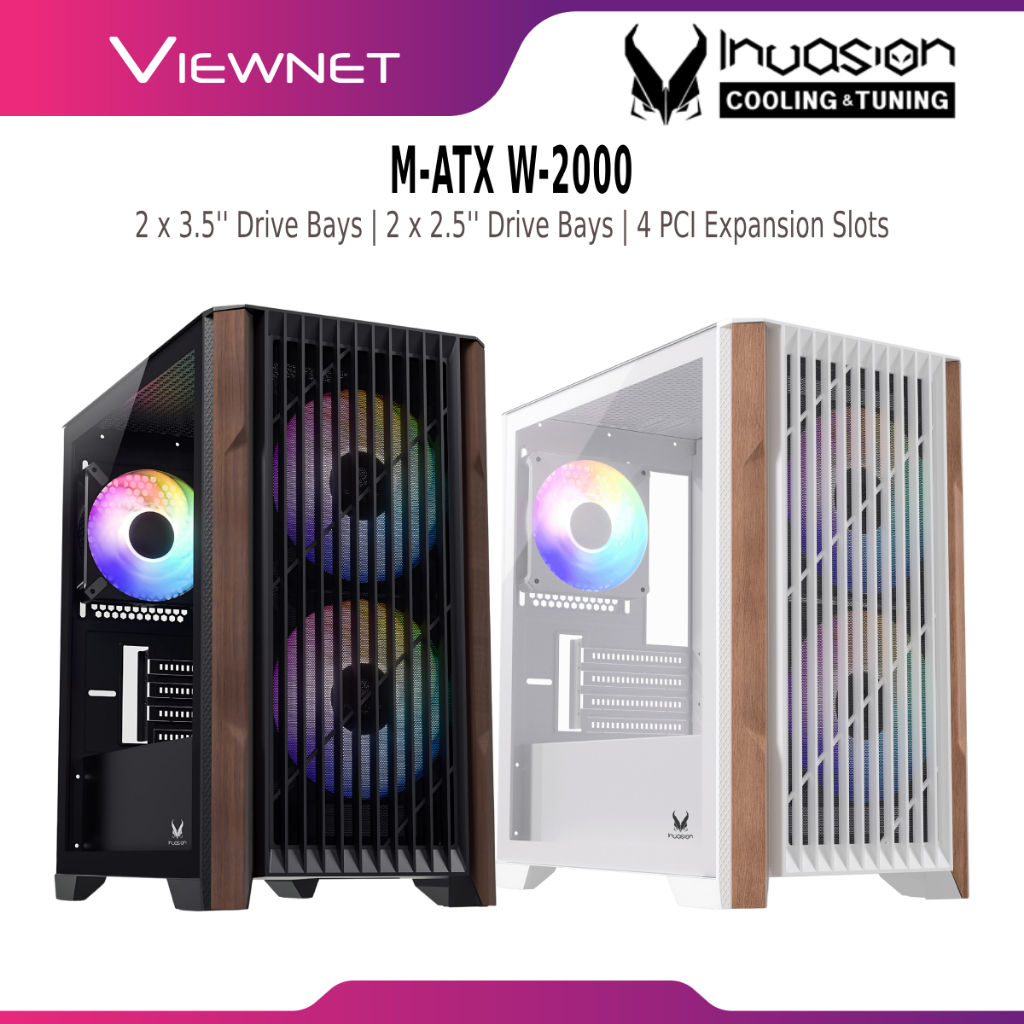 INVASION W-2000 M-ATX NATURAL BEECH WOOD GAMING CASE - MATX PC CASING ...