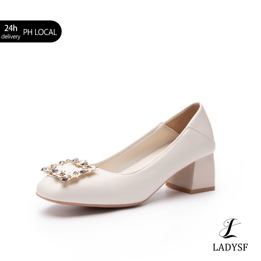 LADYSF Women's Kasut Nikah Tinggi Wanita Perempuan Wedding Square Toe ...