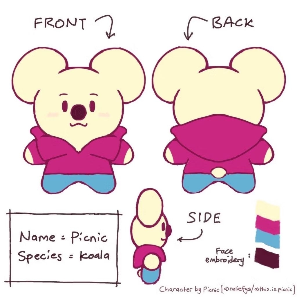 Custom Handmade Cute Plush Soft Toys - Portrait / children drawing / 2D ...