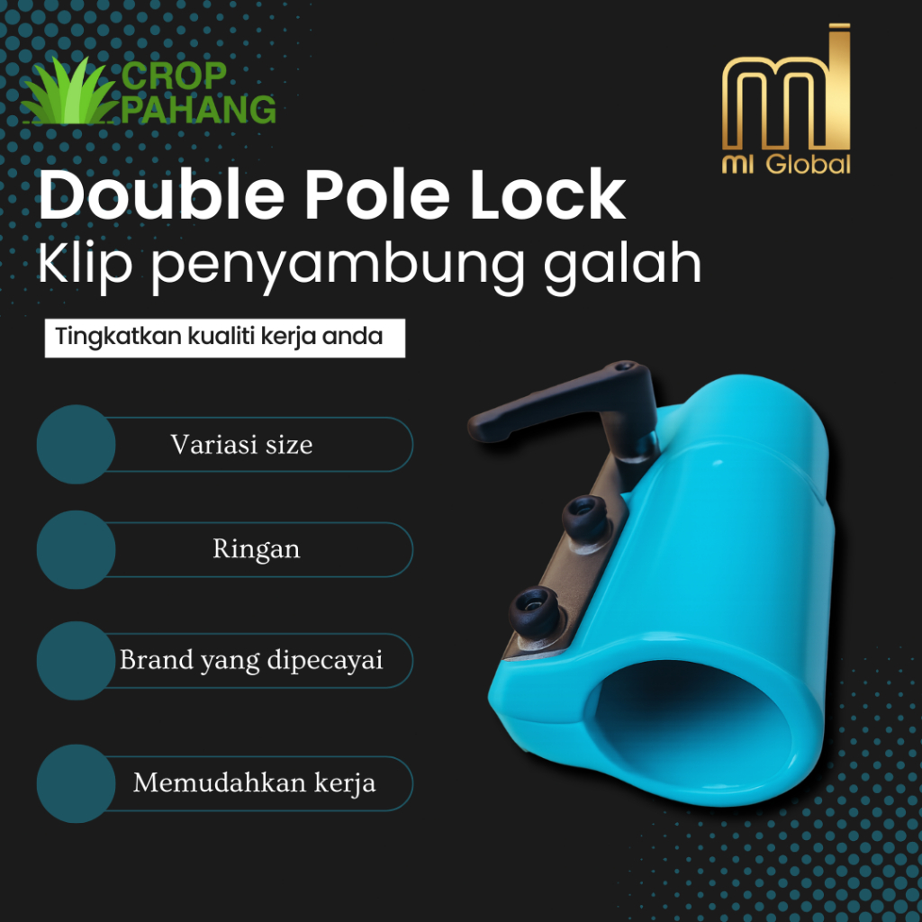 Mi Global Double Pole Lock Penyambung Galah Sawit Anak Ibu dan Bapa 33mm 38mm 43mm | Shopee Malaysia