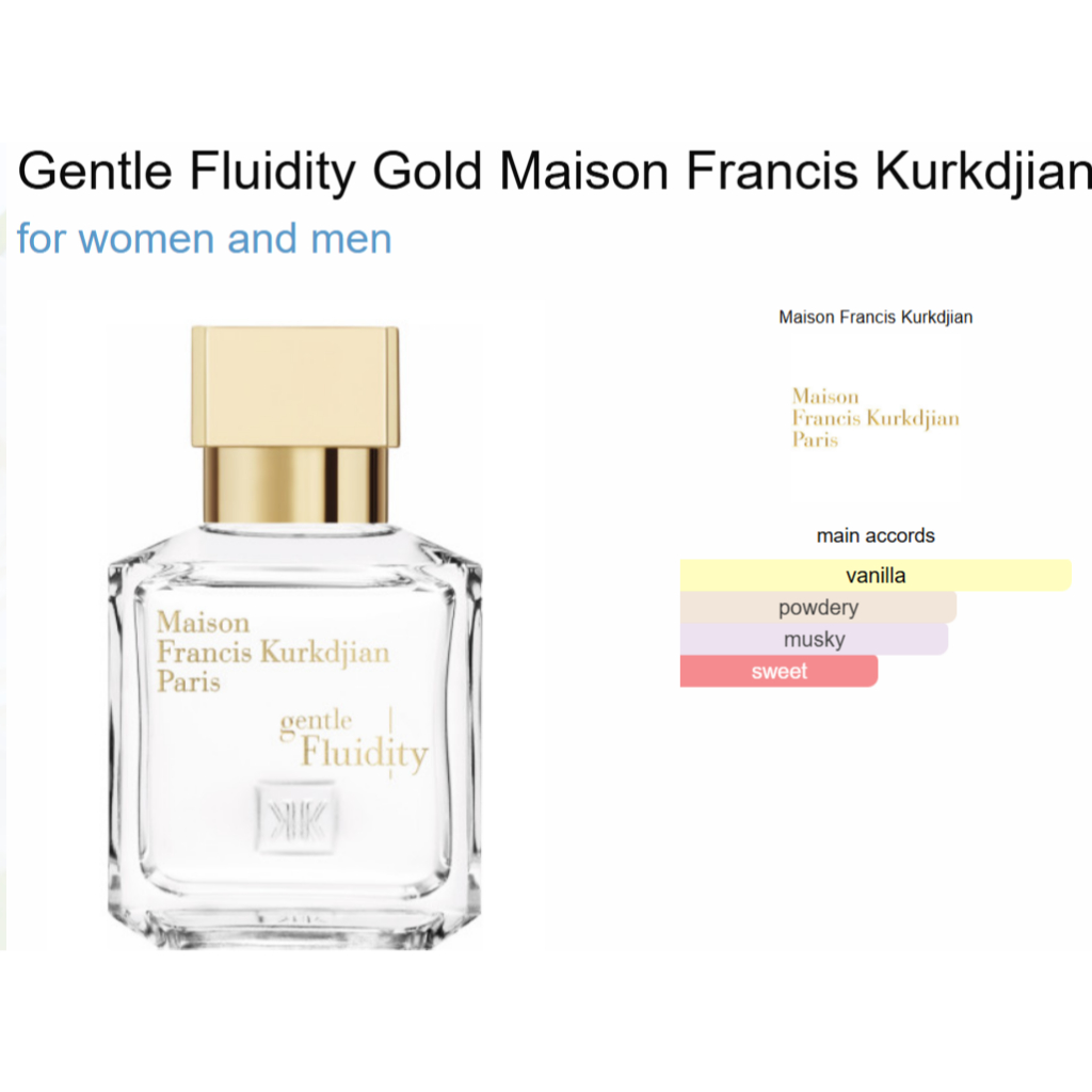[Decant] Original MFK Gentle Fluidity Silver | Shopee Malaysia
