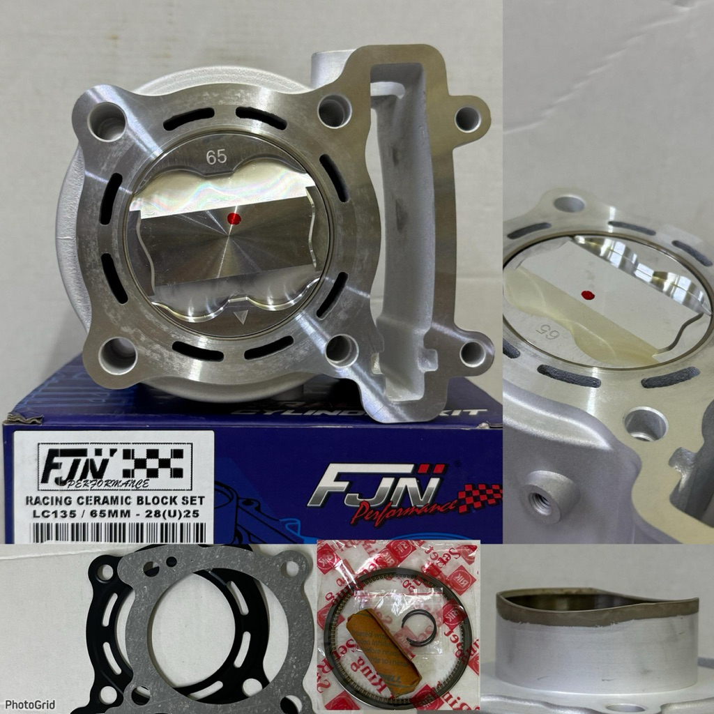 LC135 BLOCK FJN 65MM 63MM 62MM 57MM CERAMIC BLOCK FJN PISTON RED LEO ...