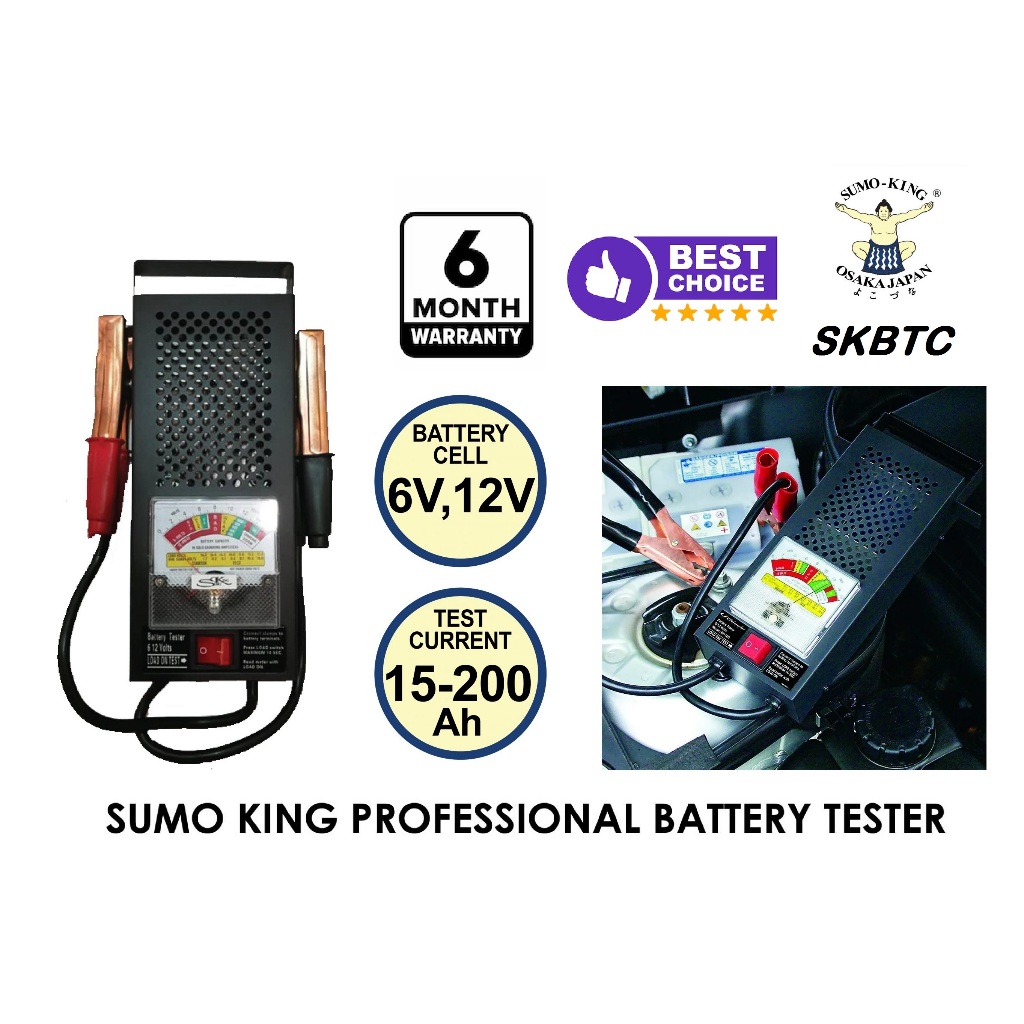 Sumo King 6V & 12V Analog Automotive Battery Tester | Shopee Malaysia