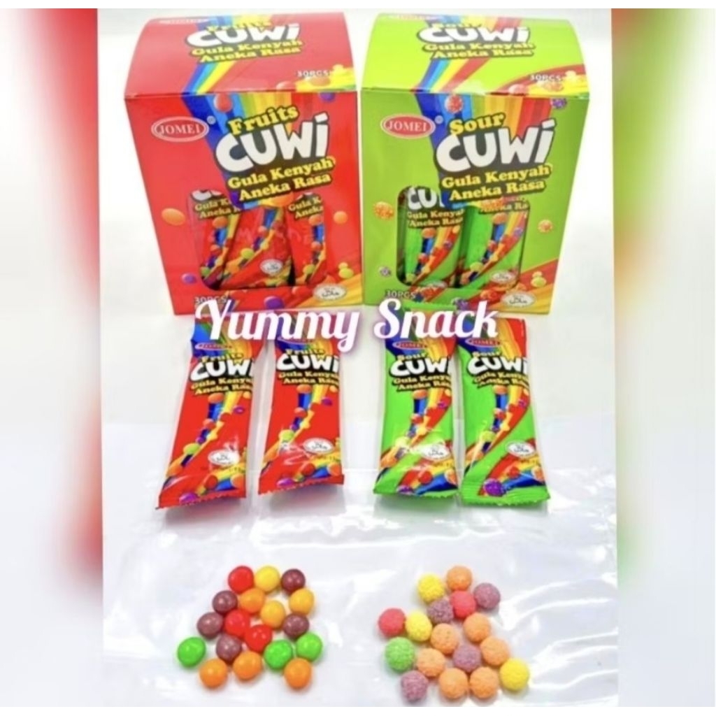 (3pcs/30pcs) Jomei Sour Cuwi Gummy Gula Kenyah Aneka Rasa Halal Ready ...