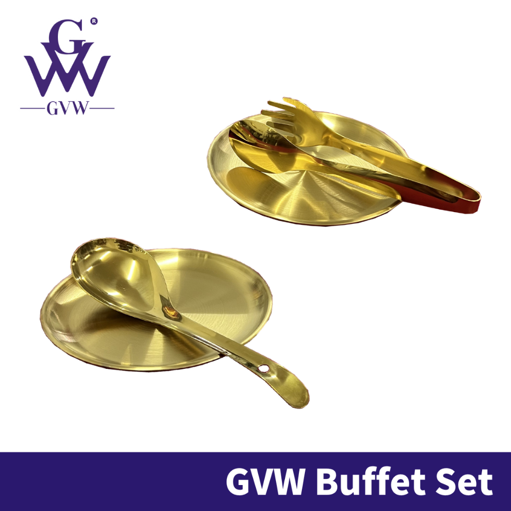 GVW Sudu Garfu Set Cutlery Set Spoon and Fork Set Buffet Tray Set Bekas ...