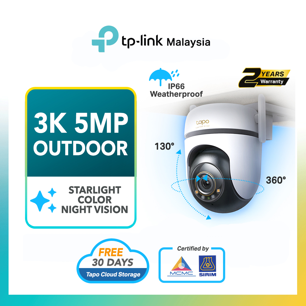 TP-Link Tapo C530WS | 3K 5MP Outdoor Pan Tilt Camera | AI Detect ...