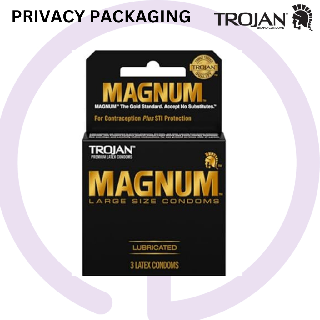 Premium Trojan Magnum Large Size Condoms 3s | Shopee Malaysia