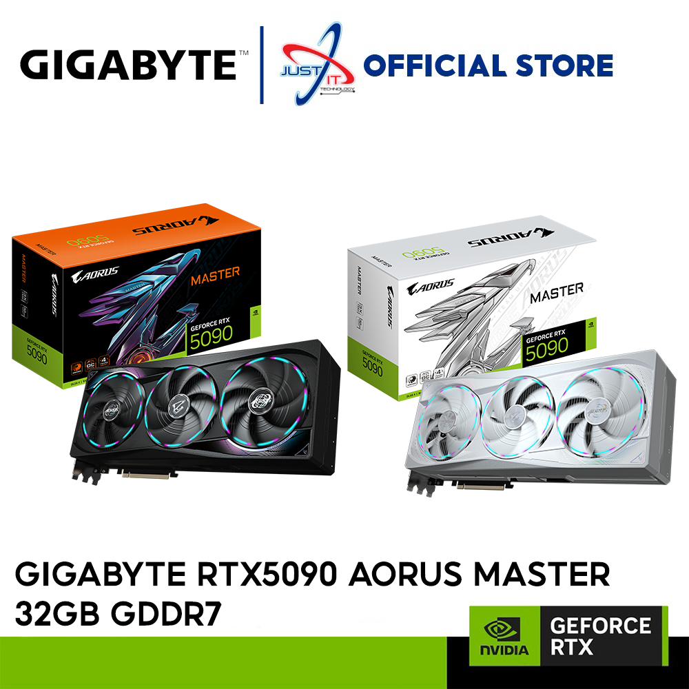 GIGABYTE GeForce RTX 5090 AORUS MASTER / ICE 32GB GDDR7 GRAPHICS CARD ( N5090AORUS M-32GD ...