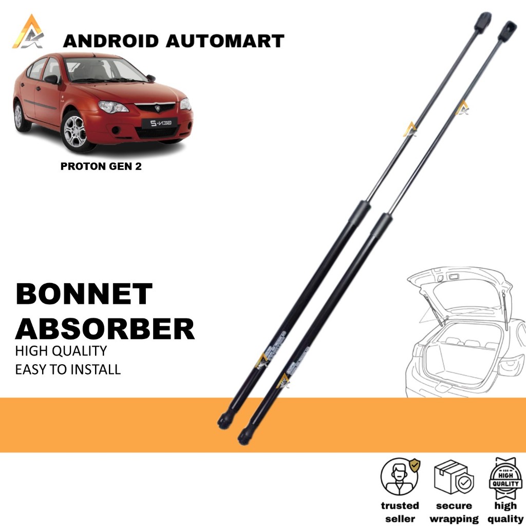Proton Gen 2 Gen2 PW831968 Rear Bonnet Damper Rear Boot Absorber Boot ...