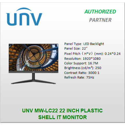 UNV MW-LC22 22 INCH PLASTIC SHELL IT MONITOR | Shopee Malaysia