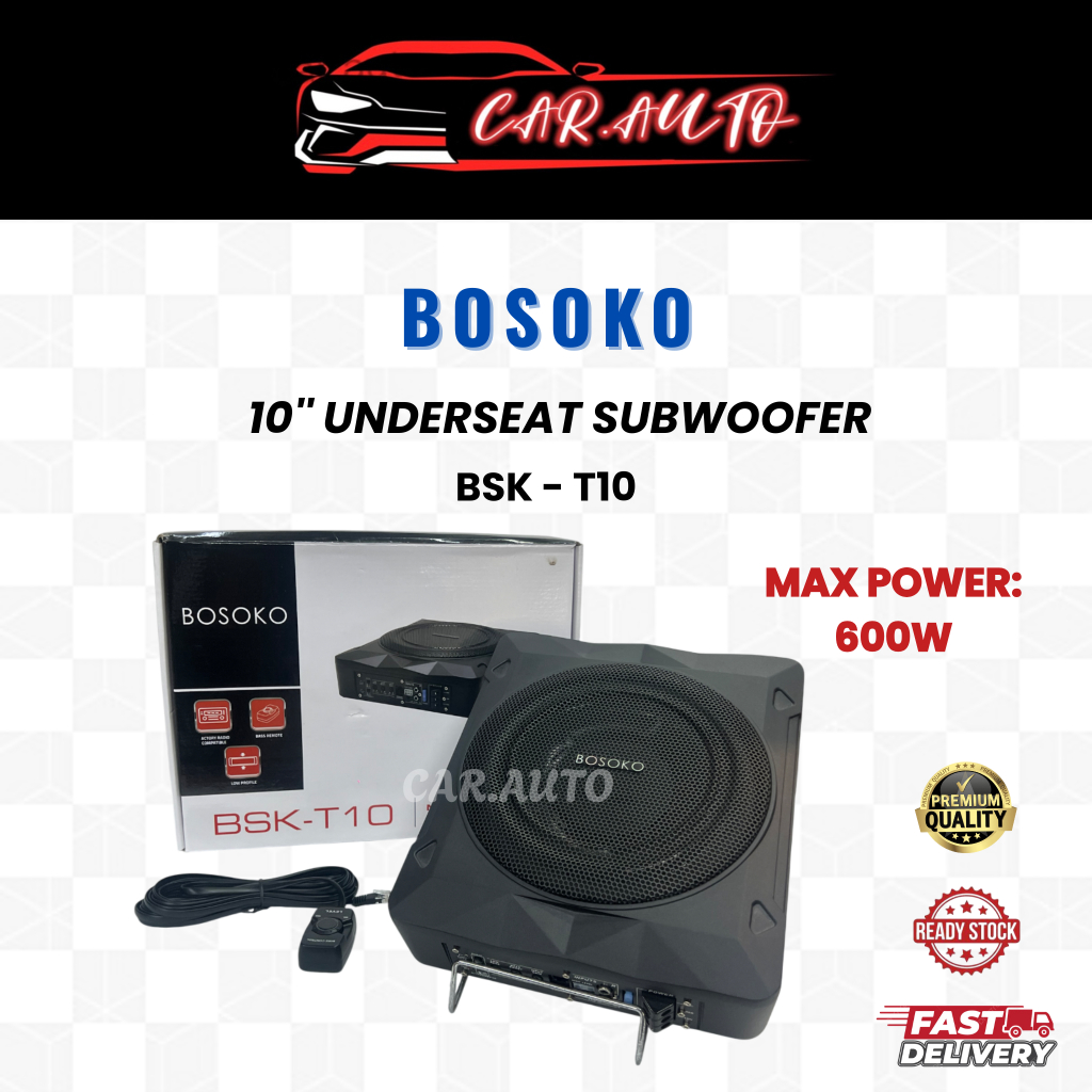Original KING / BOSOKO DIAMOND CRYSTAL 600W Powered Active SubWoofer 10 ...